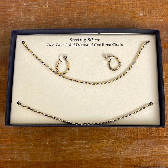 Source Unknown | Jewelry | Nwt In Box Vintage Sterling Silver And Gold ...